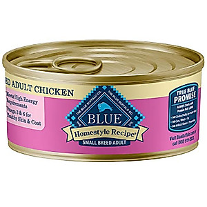 Blue Buffalo Homestyle Recipe Natural Adult Small Breed Wet Dog Food, Chicken 5.5-oz can (Pack of 24)