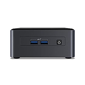Intel NUC 11 Pro NUC11TNHi5 Home & Business Mini Desktop i5-1135G7 4-Core, 32GB RAM, 512GB PCIe SSD, Iris Xe, WiFi, Bluetooth, HDMI, USB 3.2, Black, Win 11 Home