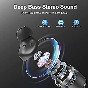 Tecno Wireless Bluetooth Headphones with Microphone B1 & True Wireless Earbuds with Microphone BDE01