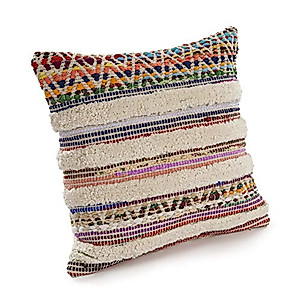 LR Home Callie Throw Pillow, 18" x 18", Multi/Natural