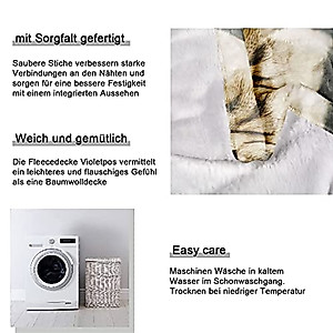 TSlook Blankets Funny Pug Dog Comfy Funny Bed Blanket 60" x 80"