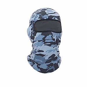 TopTie Camo Spandex Balaclava with Face Mask - Four Seasons Outdoor Gear-Camo Grey