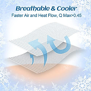 Tametra Cooling Throw Blanket for Hot Sleepers, Summer Blankets with Double Sided Cold Effect for Couch Lightweight Breathable Oversized Cold Blanket, Q-MAX>0.5, for Night Sweats with Laundry Bag