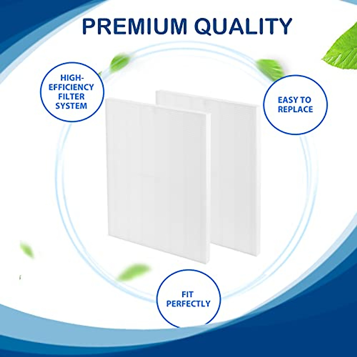 Fizerneer 115115 Size 21 Replacement Filter A Compatible with Winix C535 C909, Winix PlasmaWave 5300, 6300, 5300-2, 6300-2, P300 Plasma wave Air Purifier, True HEPA Filter Only 4 Pack