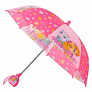 Nickelodeon girls Paw Patrol Character Rainwear Umbrella, Pink, Age 3-6 US