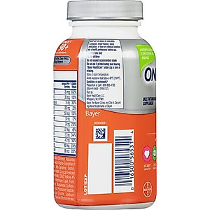 One A Day Women’s 50+ Multivitamins, Multivitamin for Women with Vitamin A, C, D, E and Zinc for Immune Health Support*, Calcium & more, 100 count