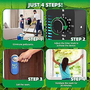 Ozone Generator 35,000mg/h - O3 Deodorizer, High Capacity Commercial Ozone Machine & Ozone Machine Odor Removal, Home Ozone Generator, Perfect for Home, Car, Smoke, Pet Odors, and Basement - Qucship