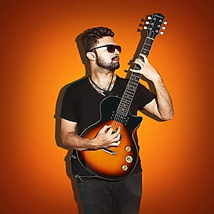 Donner 39 Inch Electric Guitar Solid Body Beginner Kit & Guitar Cable 10 ft