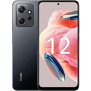 Xiaomi Redmi Note 12 4G Lte (128GB + 6GB) Global All Bands Unlocked 6.67" 50Mp Triple (Tmobile Mint Tello Global) (Onyx Gray)