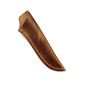 HUANIZI Cowhides Leather Case For Fruit Straight Cowhides Leather Sheath Protective Holsters Kitchen Outdoor Leather Sheath, Small