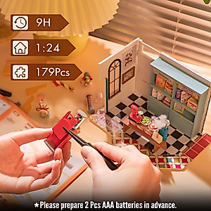 Rolife DIY Miniature Dollhouse Kit-1:20 Tiny House Kit for Adults and Kids-Mini House Kit-Hobbies for Women and Men