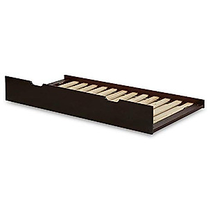 Camaflexi Panel Style Solid Wood Day Bed, Twin, Cappuccino
