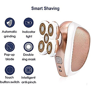 Painless Electric Razor for Women, Rechargeable Waterproof Electric Shaver, Cordless Hair Remover for Legs Face Lips Bikini Body Trimmer - As Seen On TV (Upgraded)