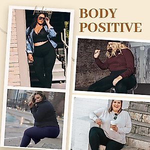 TNNZEET 3 Pack Plus Size Capri Leggings with Pockets for Women, High Waisted Black Workout Yoga Leggings 2X 3X 4X