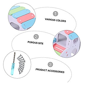 Ipetboom 2 pcs Mini Colorful Sleeping Play Exercise Houses Climbing Hamster Cabin Small Chic Funny Guinea Hut Habitat Chew Toys and Chews with Nest Cage Gerbil Hideouts Hideaway Rat Animal