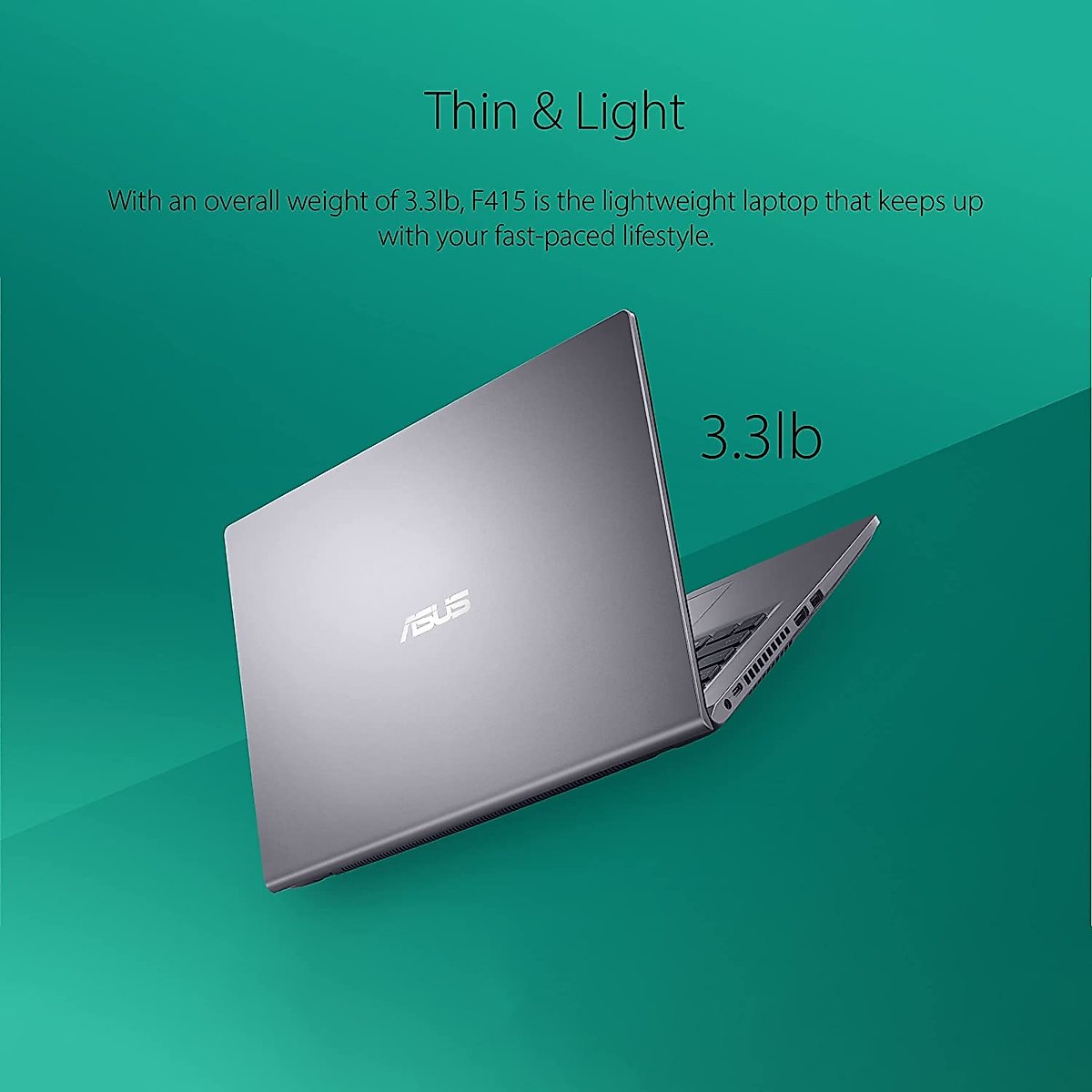 ASUS 2023 F415JA 14'' FHD IPS VivoBook Laptop PC Intel 2-Core i3-1115G4 8GB DDR4 128GB NVMe SSD Intel UHD Graphics USB-C Backlit Keyboard WiFi AC HDMI Fingerprint Windows 11 Pro w/RE 32GB USB