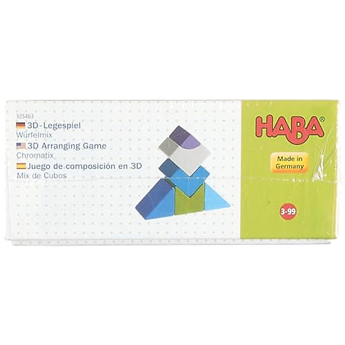 HABA Chromatix Wooden Blocks - 19 Piece Building Block Set - for Children Ages 3+