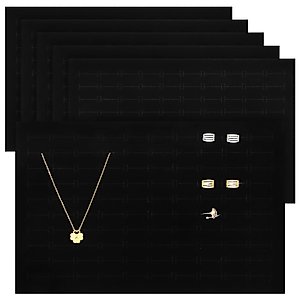 STOBAZA Ring Display Pad Rings Insert Display Mat 6 Pcs Jewelry Box Pad Sponge Ring Bracket Necklace Earrings Insert Display Pad Foam Ring Holder
