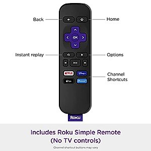 Roku Express HD Streaming Device with High-Speed HDMI Cable and Simple Remote, Guided Setup, and Fast Wi-Fi (2022) (Renewed)