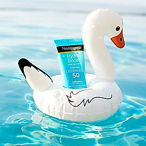 Neutrogena Hydro Boost Moisturizing Water Gel Sunscreen Lotion with Broad Spectrum SPF 50, Water-Resistant & Non-Greasy Hydrating Sunscreen Lotion, Oil-Free, 3 fl. oz (Pack of 3)