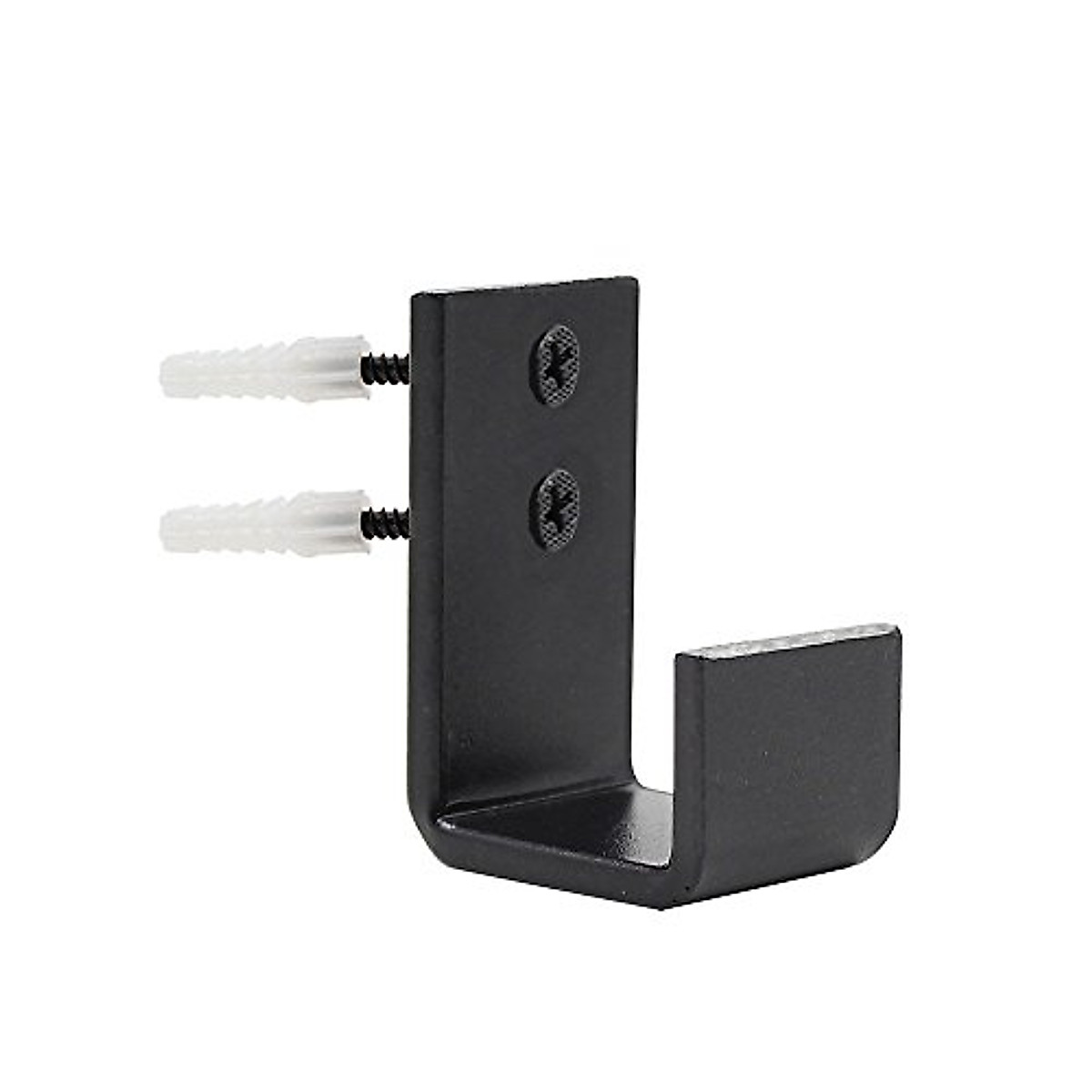 ZEKOO Sliding Barn Door Hardware Door Bottom Floor Guide Wall Guide with Screws Matte Black