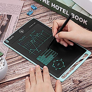 Mafiti LCD Writing Tablet 8.5 Inch Electronic Writing Drawing Pads Portable Doodle Board Gifts for Kids Office Memo Home Whiteboard Cyan