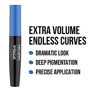 aden Vegan Mascara Volume and Length – Extreme Water Proof, Volumize, Lengthen and Define – Non Flaking for Stunning Lashes