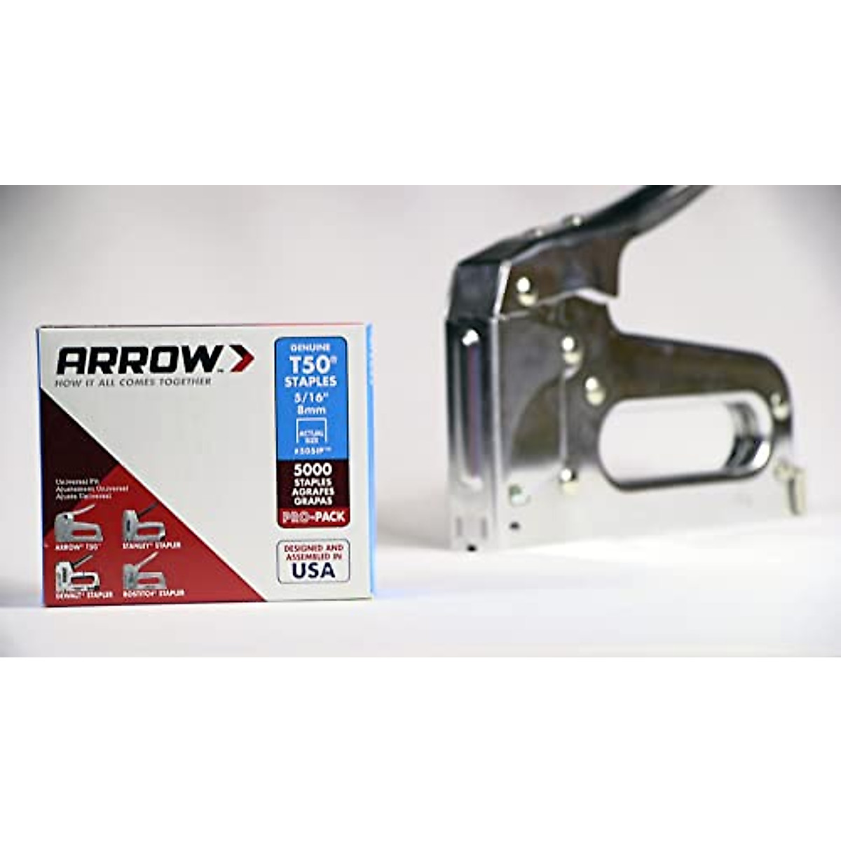 Arrow Fastener 505IP Genuine T50 5/16-Inch Staples, 5,000-Pack