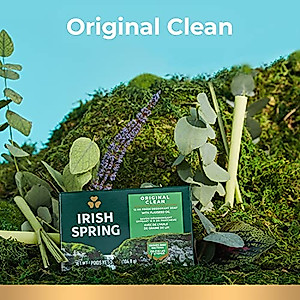 Irish Spring Deodorant Bar Soap, Original, Green Irish Spring, 11.1 Ounce
