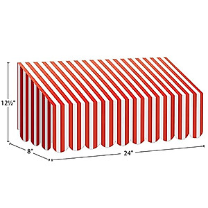 Teacher Created Resources Red and White Stripes Awning (77165) 24x12.5 in