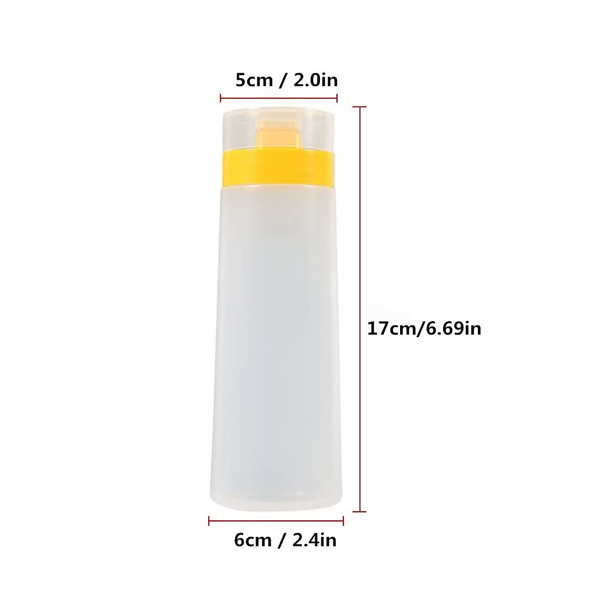 Ebonee 4 Hole Squeeze Sauce Bottle, Jam Squeeze Bottle with Cap Lids for Ketchup, Mayonnaise, Olive Oil, Salad Dressing, Condiment Dispenser (2 Pack)