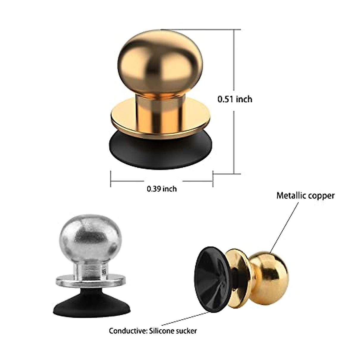 10 Pieces PUBG Mobile Controller Game Trigger Kits,6 Sensitive Game Joystick Controller Touch Screen Button for Fornite/Knives Out/Rules of Survival/Call of Duty,4 Anti-Sweat Thumb Gaming Finger Sleeves for Phones Tablets