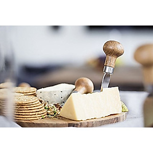 Sagaform Oak and Stainless Cheese Knife Set 3-Piece