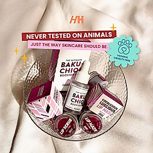 100% Natural Vegan Sleeping Lip Mask by Handmade Heroes | Bakuchiol Natural Lip Plumper, Overnight Lip Moisturizer and Conditioner for Dry Lips | Intensive Lip Butter, Lip Collagen and Lip Therapy Skin Care (Bakuchiol - Collagen Boosting)