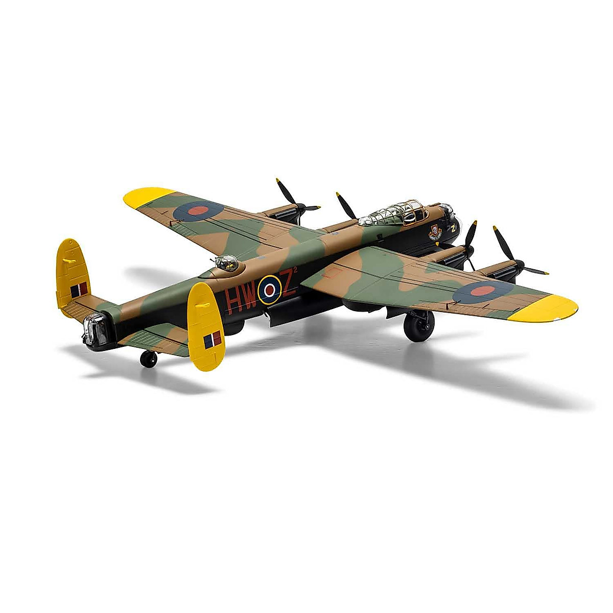 Corgi Diecast Avro Lancaster B MK III Grogs The Shot 1:72 WWII Military Aircraft Display Model AA32627, Green & Brown