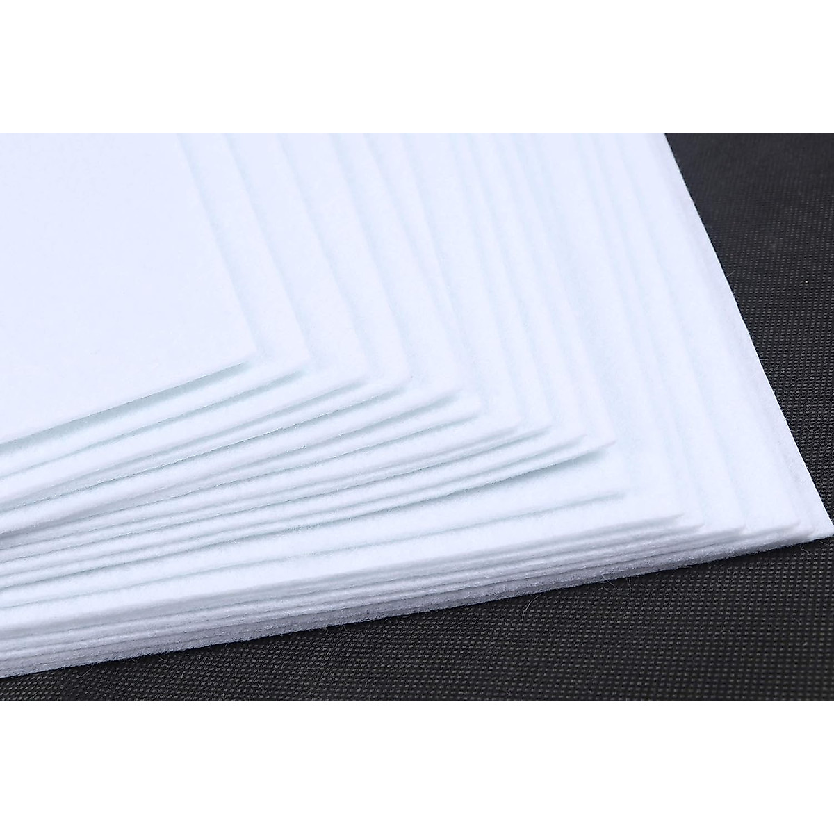 YYCRAFT Thick Stiff Felt Sheets Thick Felt 9 Inch X 12 Inch (Thickness:3.2mm) - 15 Pcs Pack, White