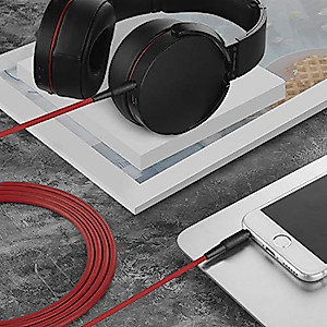 Geekria QuickFit Audio Cable Compatible with Sony MDR-XB950B1, XB950N1, XB950BT, XB750BT, WH-1000XM5, 1000XM4, 1000XM3, XB910N, XB900N Cable, 3.5mm Aux Replacement Stereo Cord (4 ft/1.2 m)