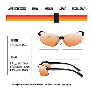 BluBlocker, Black Eagle Sunglasses with Scratch Resistant Lens | Blocks 100% of Blue Light and UVA & UVB Rays | Gender Neutral - for Men, Women & Everyone | 2735K |