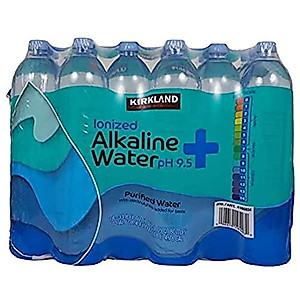 KIRKLAND SIGNATURE Alkaline Water, 33.8 Fl Oz (Pack of 18)