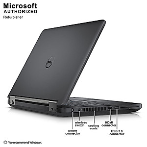 Dell Latitude E5440 Laptop Notebook i7-4600U 2.1GHz, 16GB RAM, 500GB SSD, Windows 10 Pro (Renewed)