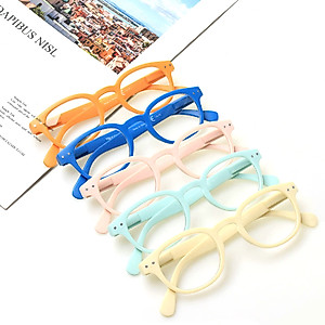 Kerecsen Reading Glasses 6 Pack Great Value Quality Readers Spring Hinge Color Glasses (6 Pairs MIx Color, 1.50)