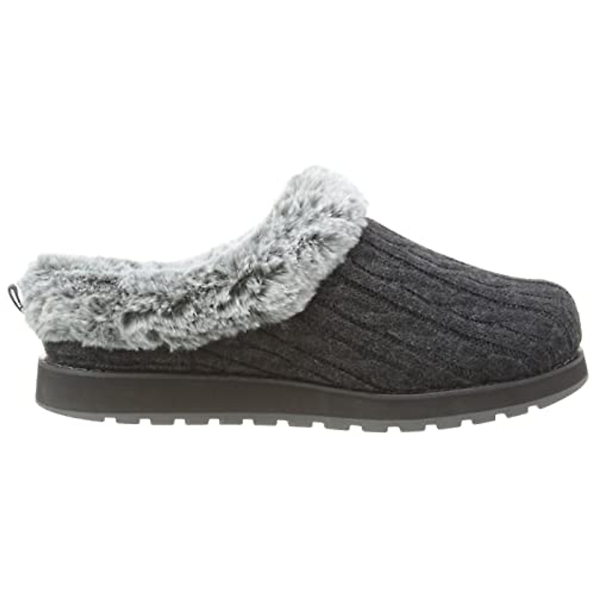 Skechers BOBS Women's Keepsakes - Ice Angel Slipper, Charcoal, 10 M US