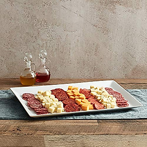 Everyday White by Fitz and Floyd Everyday Serving Platter, 18-Inch