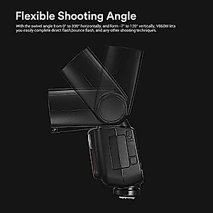 Godox V860III-S Camera Flash for Sony Camera Flash Speedlight Speedlite Light,76Ws 2.4G TTL HSS 1/8000s,480 Full-Power Flashes,2600mAh Li-ion Battery,0.01-1.5s Recycle Time,10 Levels LED Modeling Lamp