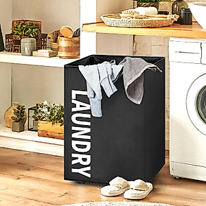 Rolling Laundry Hamper Slim Large, Oxford Cloth With Mesh Lining, Portable Stand, Stylish Minimalist Folding Storage Basket With Rollers (Black1)