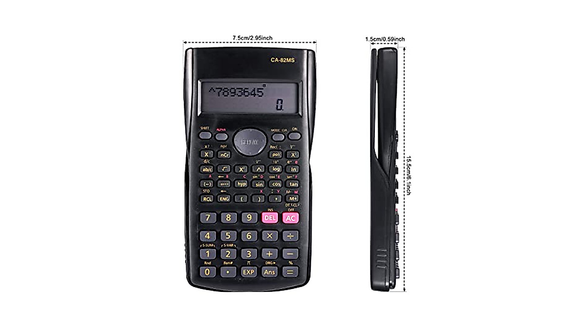 Saillong 2-Line Scientific Calculator Set for Students and Teachers