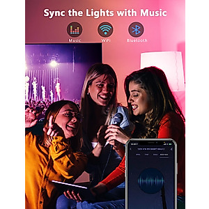 DAYBETTER Smart Light Bulbs, Alexa Light Bulbs, Smart Bulbs that Work with Alexa and Google Assistant, Color Changing Light Bulb, RGBCW WiFi & Bluetooth Dimmable LED Light Bulb, A19 E26 800LM, 10 Pack