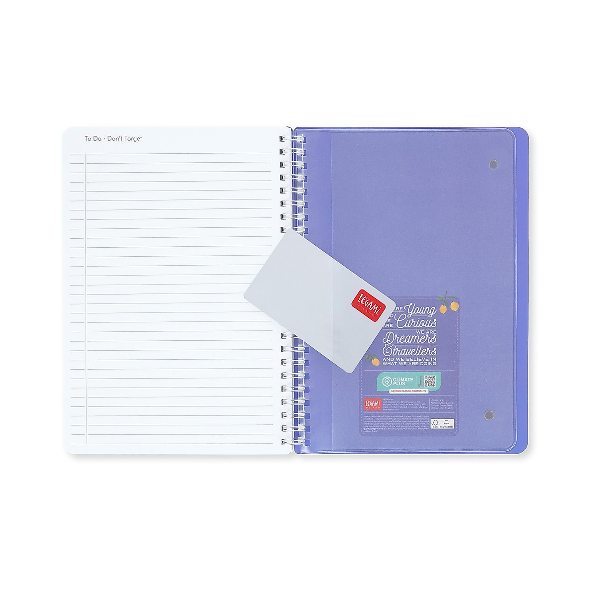 Legami - Large Spiral Weekly Calendar, 12 Months, from January 2024 to December 2024, Folding Planner 2024/2025, Elastic Closure, Final Pocket, Address Book, 15x21 cm, Lemon Theme