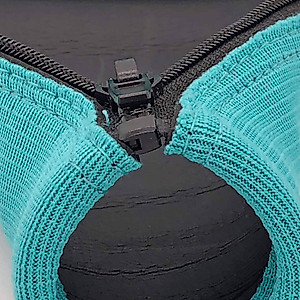 Outdoor Solutions Inc. Rail Grips Pool Handrail Cover, Pool Ladder Cover, Non-Slip Swimming Pool Handrail Grips, Pool Handle Covers for Inground Pools - 4-Feet, Teal