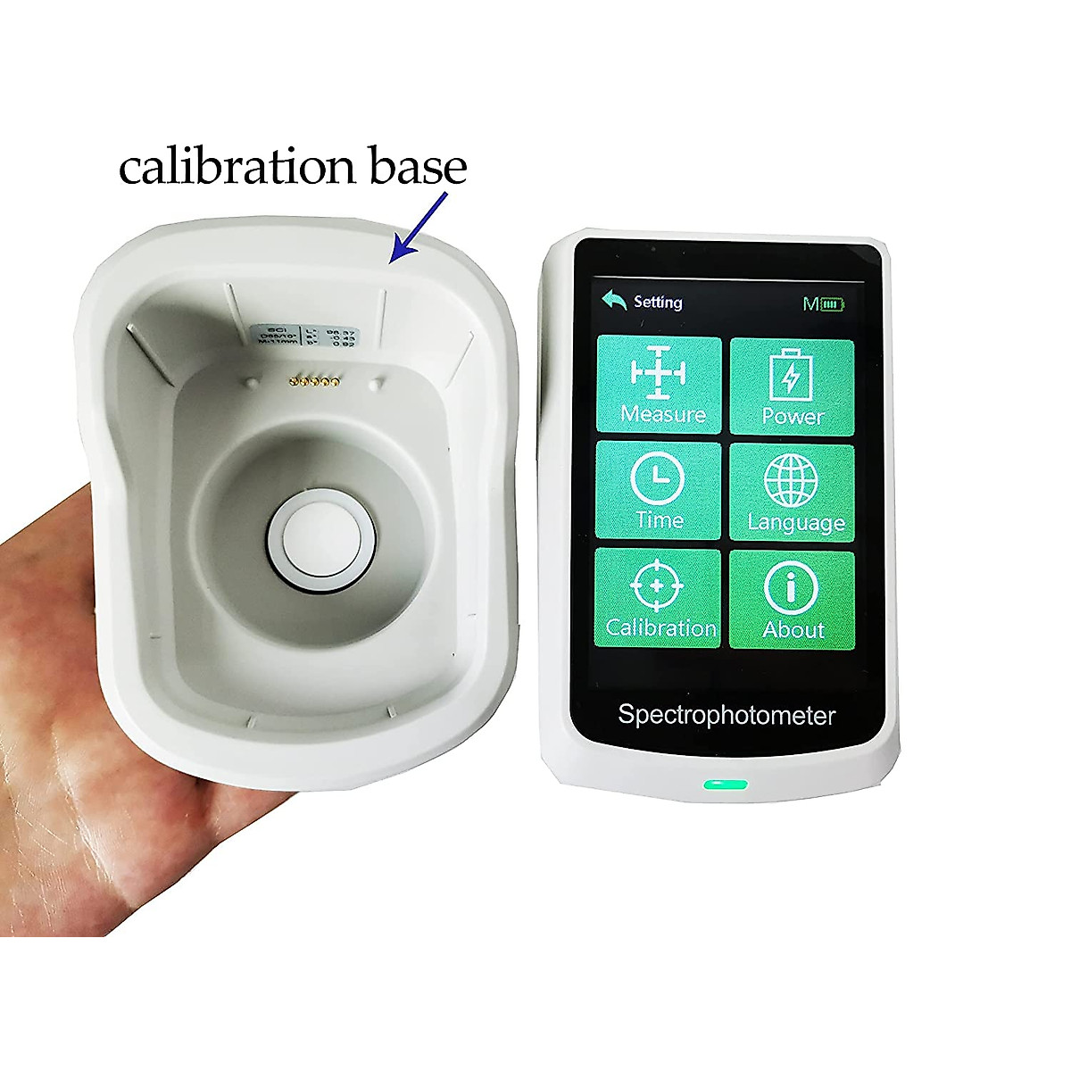 YFYIQI Spectrocolorimeter D/8 SCI Spectrophotometer Color Meter Color Difference Tester Analyzer with Single Aperture Φ11mm Illumination Aperture Repeatability ≤0.04 Accuracy 0.01 Auto Calibration